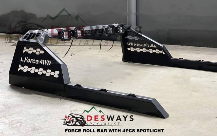 Force 4WD F16 Roll Bar With Bed Rack For NISSAN NAVARA NP300 PRO-4X ...