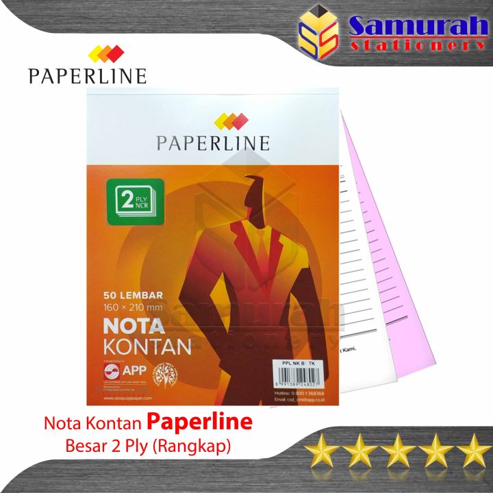 Buku Nota Kontan Paperline Besar 2 Ply / Bon Rangkap 2 BSR / Nota PPL ...