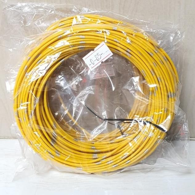 KABEL BINTIK KUNING O.5MM 5 METER KABEL LAMPU / AUDIO / KABEL BODY ROHS ...