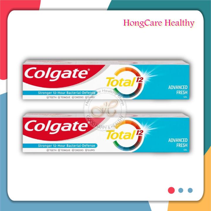 [แพ็คคู่] Colgate Toothpaste Total Advanced Fresh Gel 150 g. , ยาสีฟัน ...