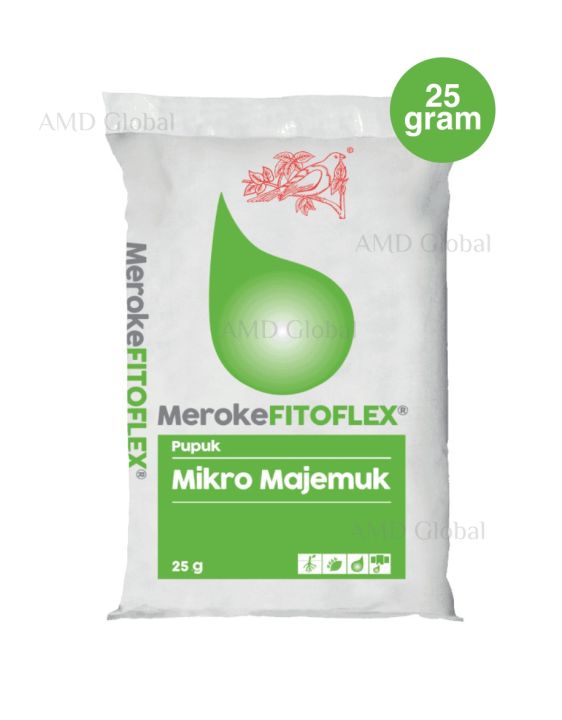 Meroke Fitoflex 25 Gram Pupuk Mikro Majemuk Nutrisi Lengkap Hidroponik ...
