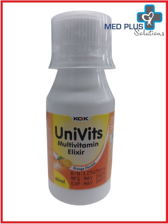 KCK UniVits Multivitamin Elixir 60ml (Exp: 5/2027) | Lazada