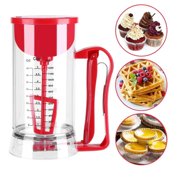 Electric Mixer Batter Dispenser 1.2L Pancake Batter Dispenser With ...
