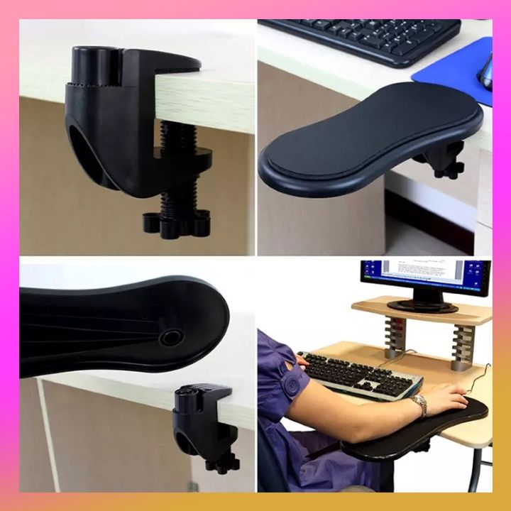Welcome Desk Attachable Computer Table Arm Support Mouse Pads Arm Wrist ...