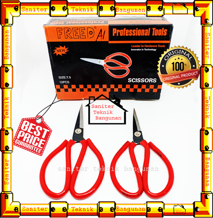 Gunting Kulit Baju Kertas Karton / Gunting Kodok Freed Serbaguna ...