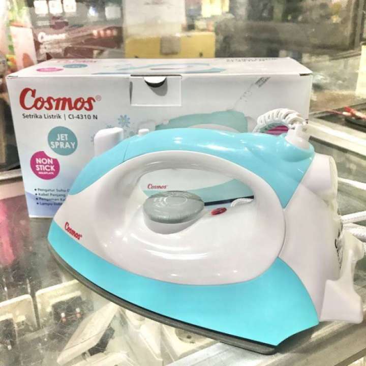 Cosmos Setrika Kering / Iron Non Stick Soleplate Anti Lengket with ...