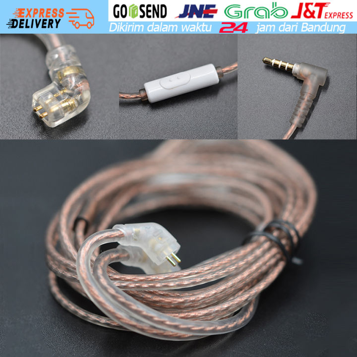 Kabel KZ Type B/C Pin B/C 0.75Mm Kabel Headphone Pengganti Copper ...