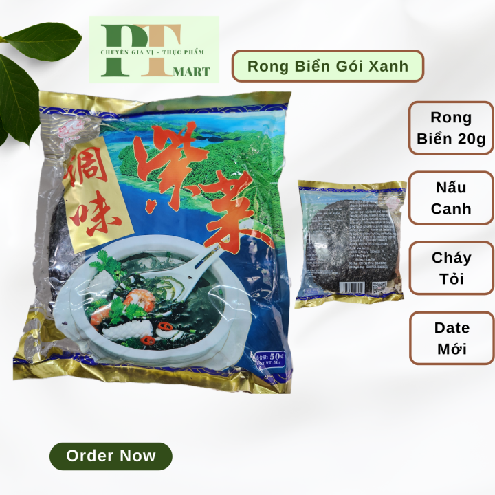 Rong Xanh. Rong biển nấu canh Bijiang 20 gram. Rong mứt nấu canh. Rong ...