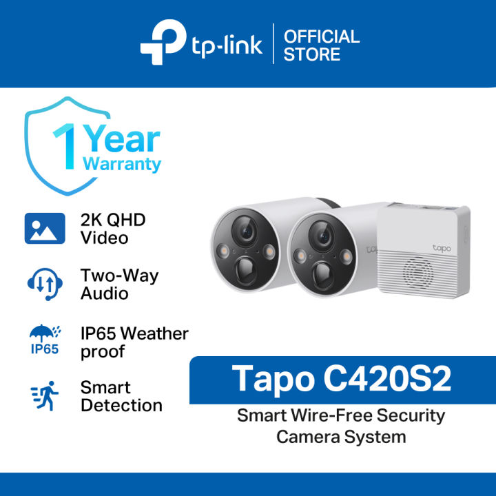TP-Link Tapo C420S2 Smart Wire-Free Water & Dust Resistant Security ...