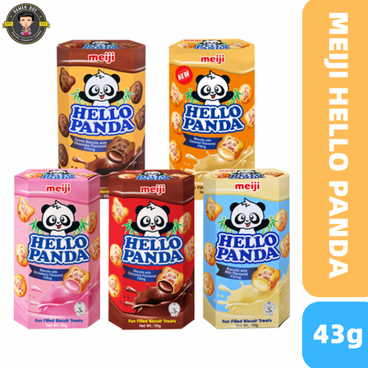 Meiji Hello Panda Biscuit 43g [Chocolate/Strawberry/Milk/Double ...