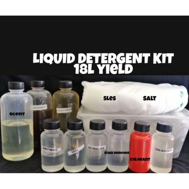 Laundry Liquid Detergent DIY KIT 17 liters Yield 10 components | Lazada PH