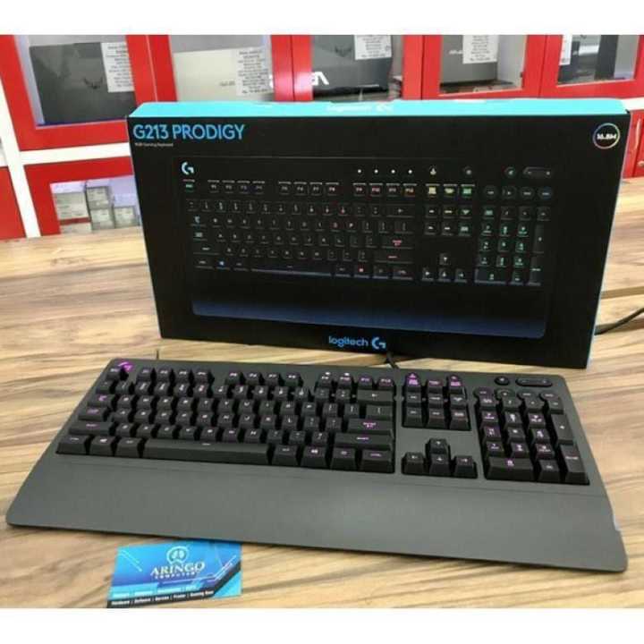 Logitech G213 Prodigy Rgb Gaming Keyboard game tactile berwarna ...