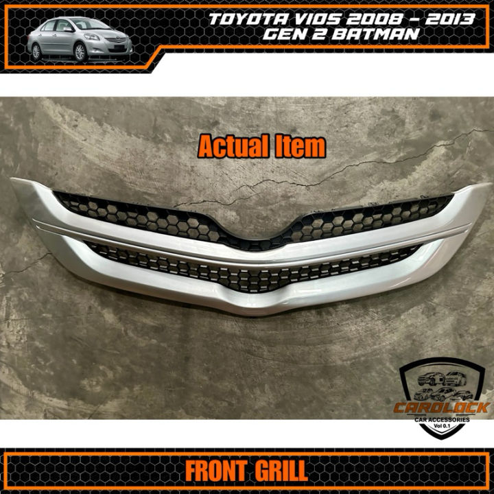 Toyota Vios 2008 - 2013 Front Grill Silver | Lazada PH