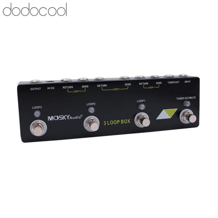 dodocool Btuty 3 Loop Box Guitar Effect Pedal with Channel Selection ...