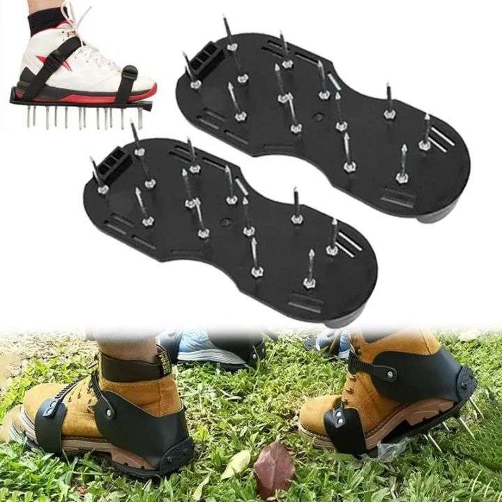 Sepatu Anti Paku Spike Roller Epoxy Lawn Aerator Sandal Spiked Untuk ...