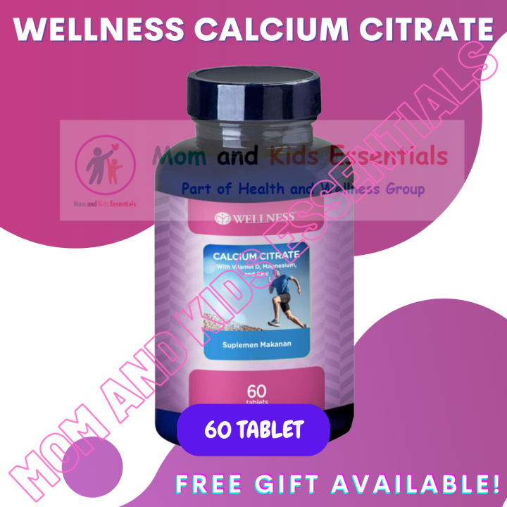 WELLNESS CALCIUM CITRATE 60 TABLET SUPLEMEN VITAMIN TULANG SENDI ...