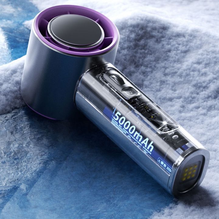 Portable Turbo Jet Mini Fan Rechargeable Hand-held Blower Electric Fan ...