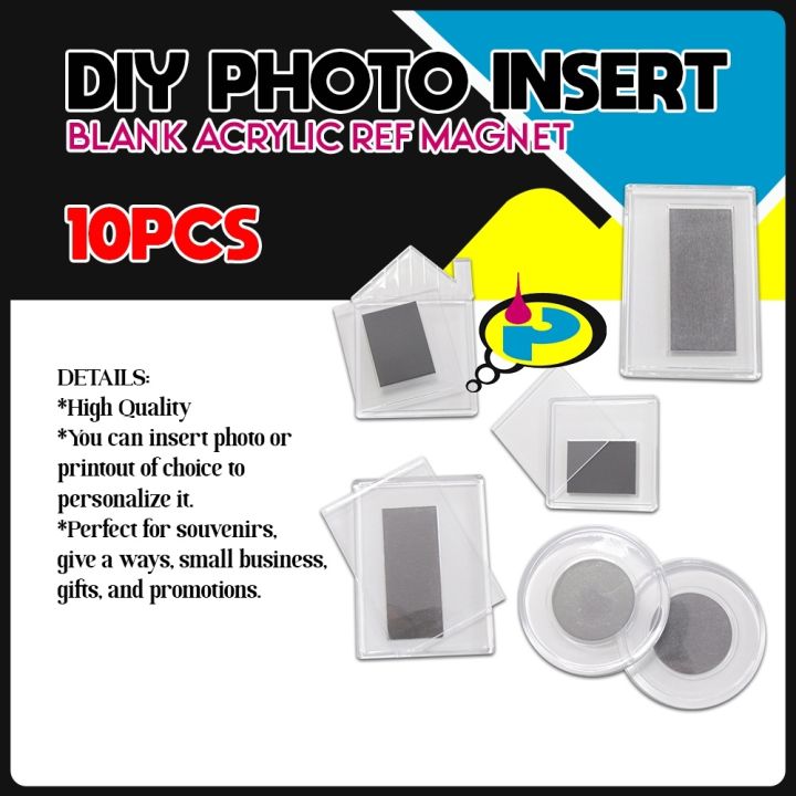 10 pcs Acrylic Ref Magnetic Souvenirs and Giveaways Rectangular square ...