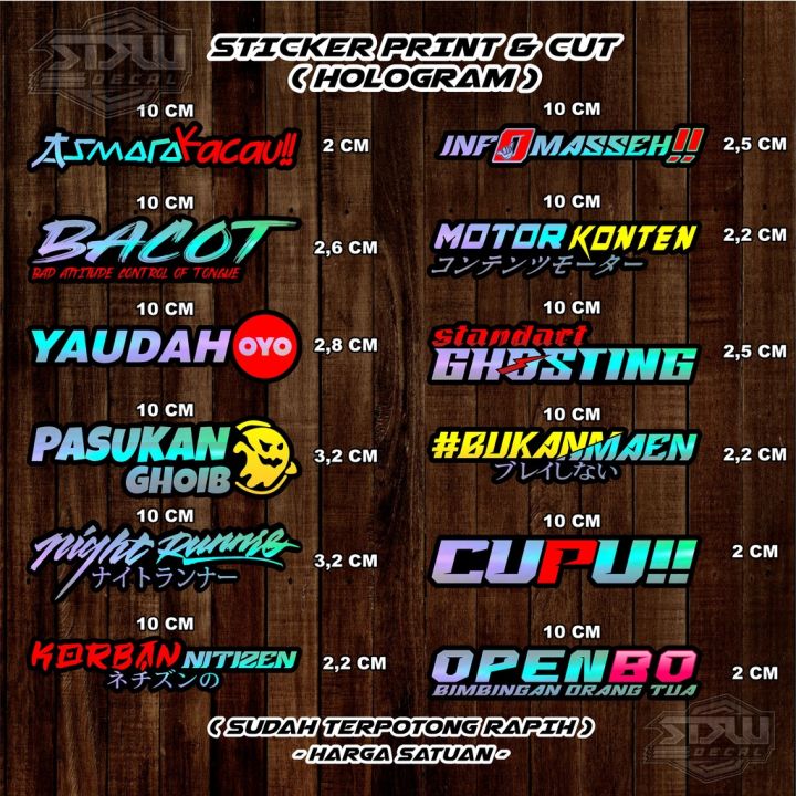 Sticker Racing Print Stiker racing sticker motor stiker motor harga ...