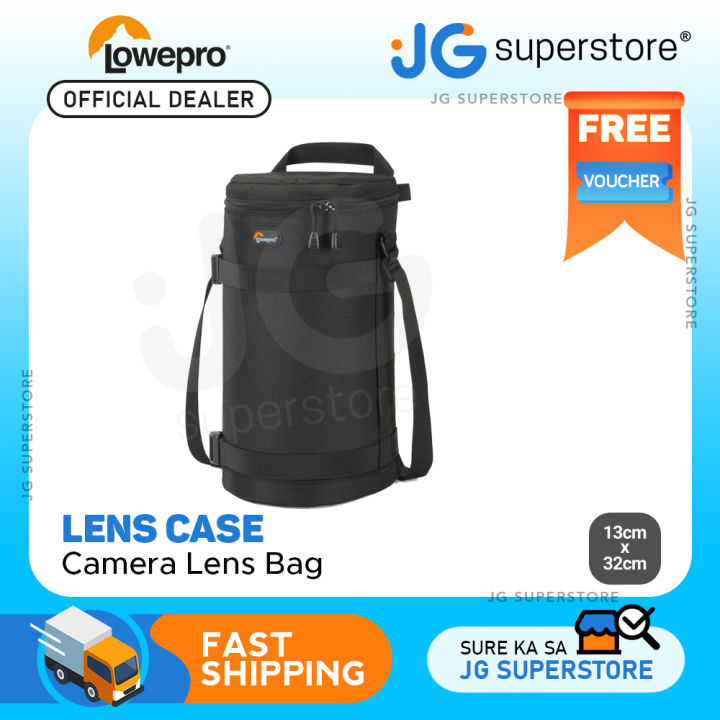 Lowepro Lens Case 13 x 32cm (Black) | JG Superstore | Lazada PH