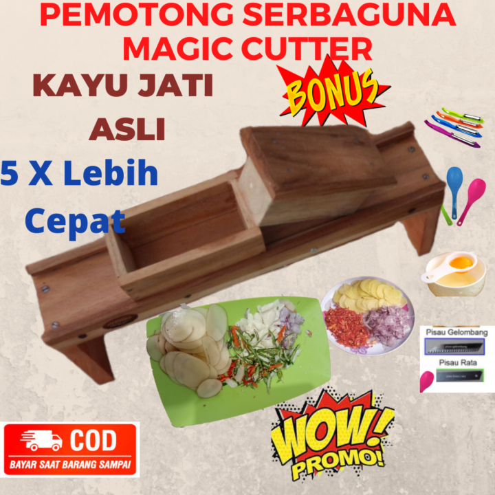 PROMO Pengiris Bawang Pemotong Serbaguna alat Pemotong Keripik singkong ...