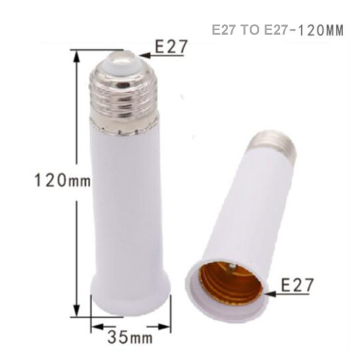 2pcs 65mm 95mm Bulb Adapter E27 to E27 extender LED Lamp light Base ...