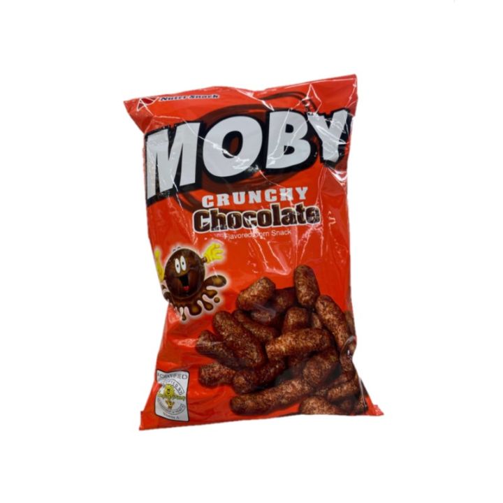 Moby Crunchy Chocolate Flavored Corn Snacks 60g | Lazada PH