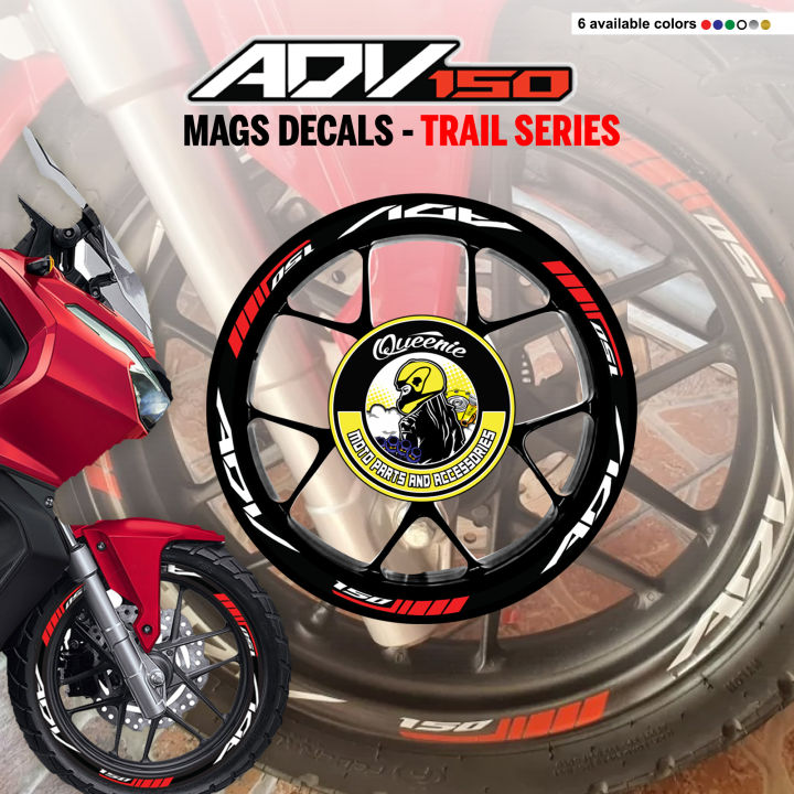Honda ADV Trail Series Mags Decals Glossy Reflective Outdoor Waterproof ...