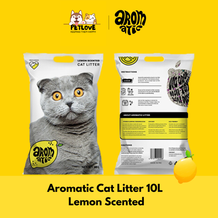 Aromatic Aromatic Cat Litter 10L Lemon Scents | Lazada PH