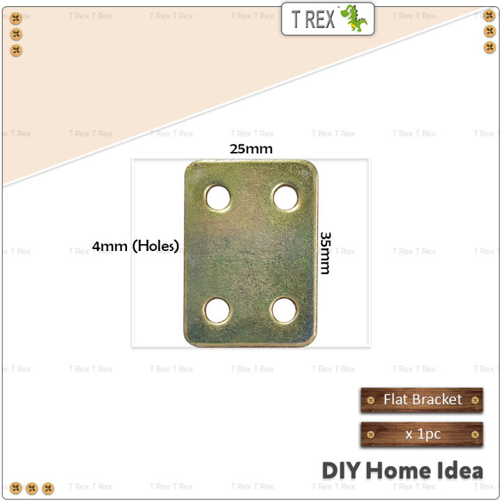 T Rex DIY 25mmx35mm Flat Bracket / Flat Joint Brace / Flat Joint ...