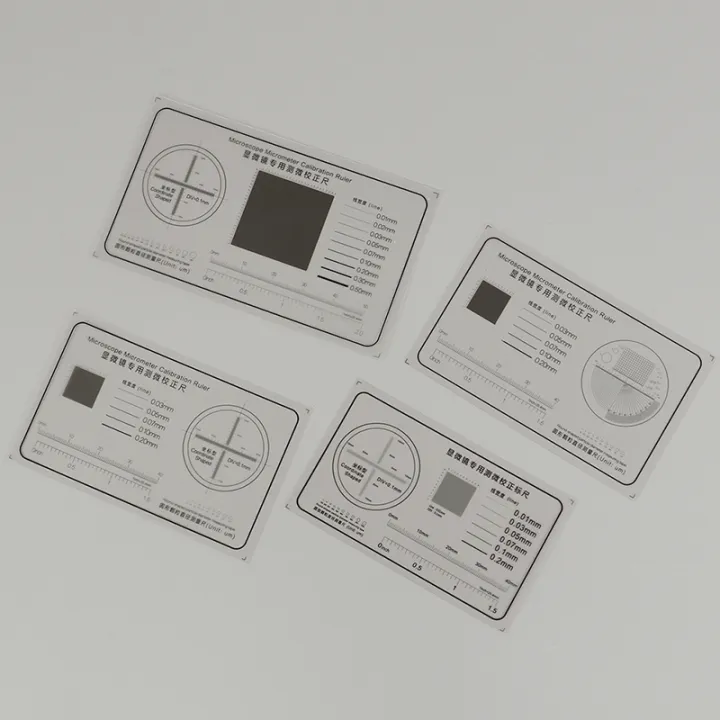 SME Soft Ruler Microscope Micrometer Calibration Slide Line Width ...