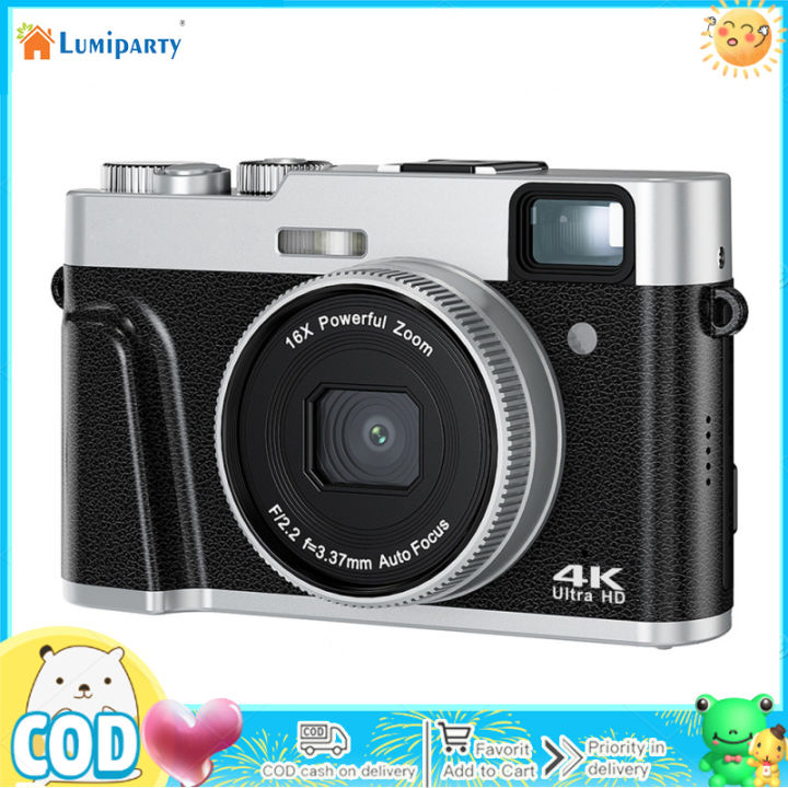4K Digital Camera 48MP Auto Focus Vlogging Camera For YouTube 16X ...