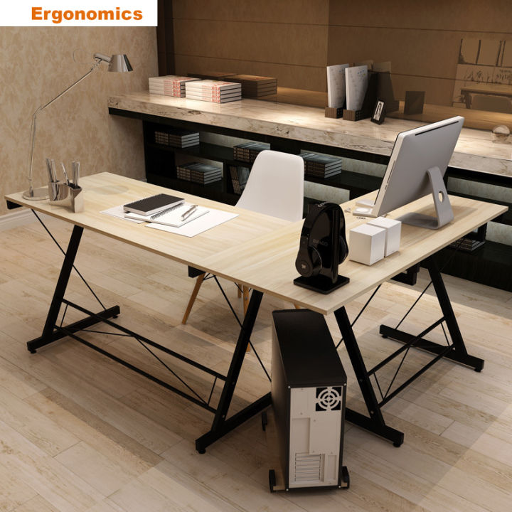 New flexible steel L Computer desk, desktop desk, home office desk ...