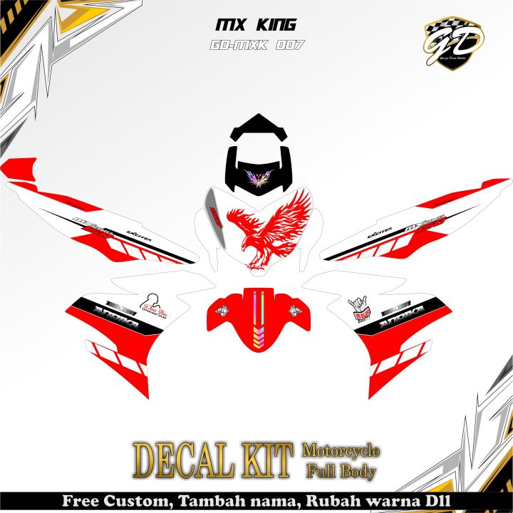 Decal MX King 150 Full Body Decal Jupiter MX 150 Full Body GD-MXK 007 ...