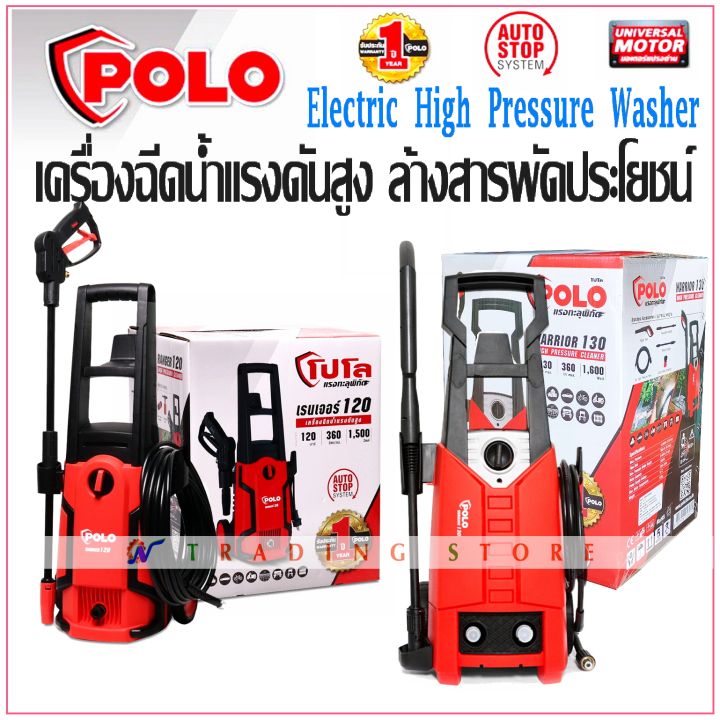 POLO เครื่องฉีดน้ำแรงดันสูง สำหรับคนยุคใหม่ ฉีดล้างสะใจ รุ่น RANGER 120 ...