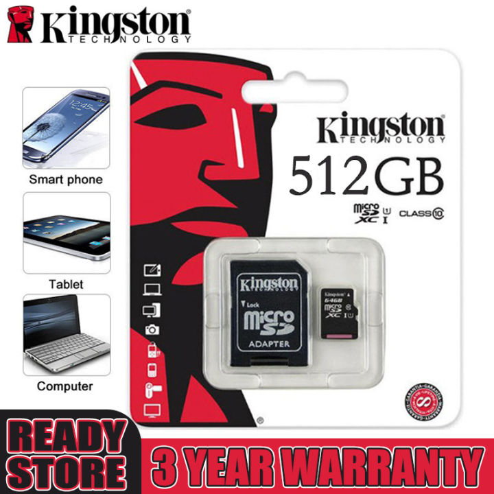 Kingston Micro SD Card Canvas Select Plus 128GB/256GB/512GB 100MB/s A1 ...