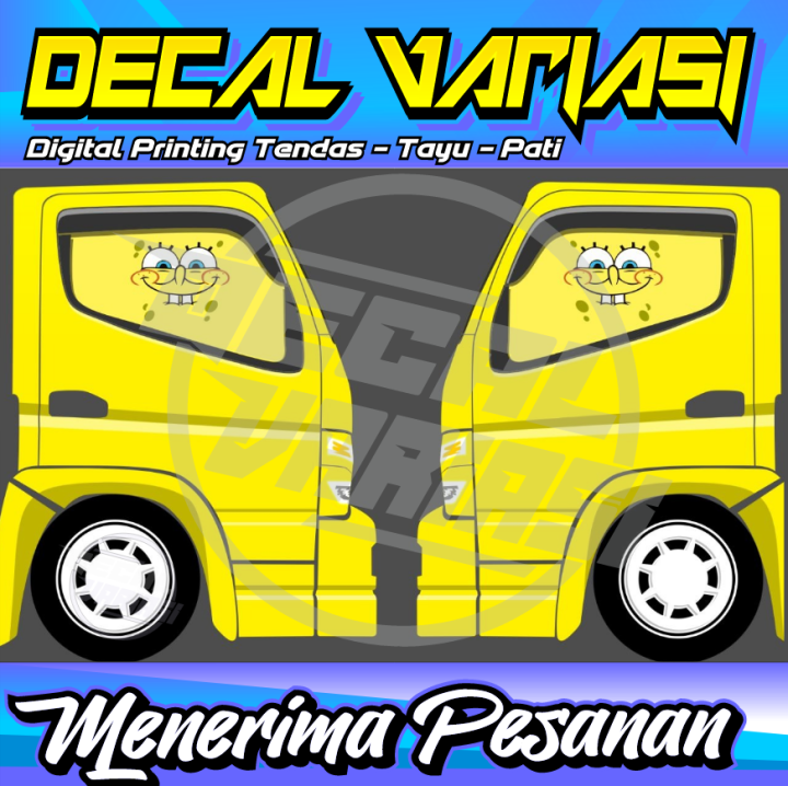 STIKER ONE WAY KACA KIRI KANAN-STIKER VARIASI-STIKER BERMOTIF GAMBAR ...