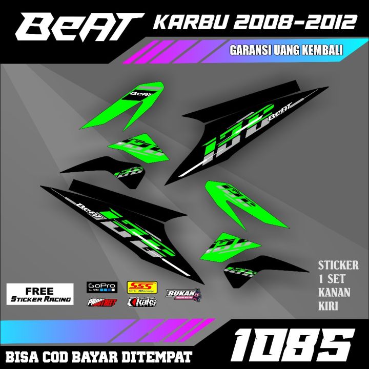 Striping Stiker lis decal Beat Karbu Carbu Old 2008 2009 2010 2011 ...