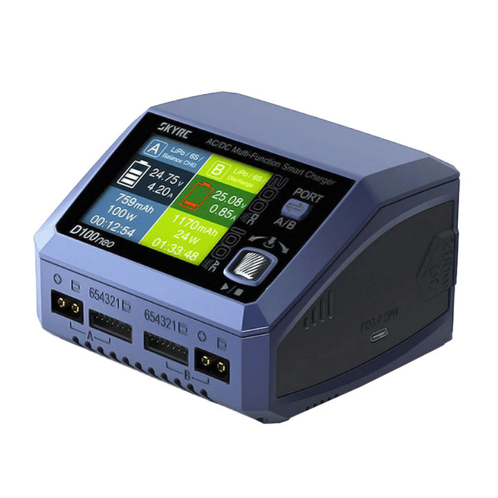 SkyRC D100 Neo LiPo 1-6s 10A 100W AC Charger Desktop Power Supply | Lazada