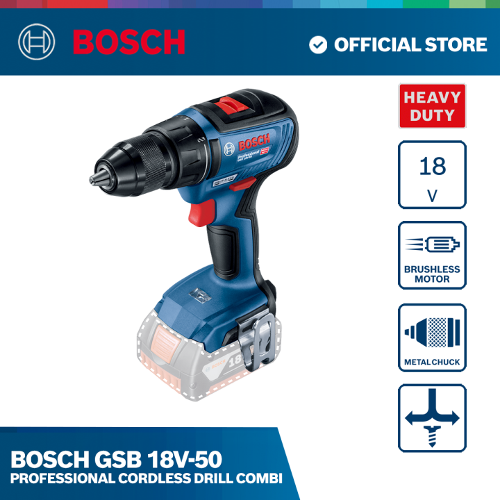 Bosch GSR 18V-50 Professional Cordless Drill / Driver - Bare Tool | Lazada PH