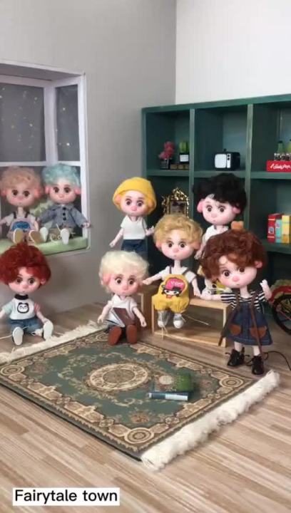 1/12 BJD ตุ๊กตา26 Ball Joint Body 15ซม. มินิตุ๊กตา Pig Ob11 DBS ตุ๊กตาอุปกรณ์รองเท้าแต่งหน้าชุด ...