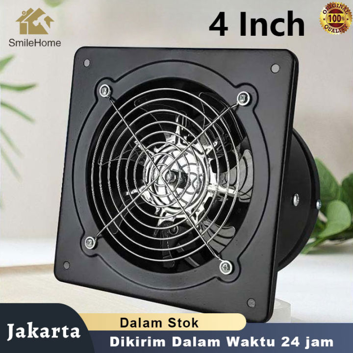 Exhaust fan Dinding 4 Inch Booster Fan Wall Duct Fan Kipas Booster ...