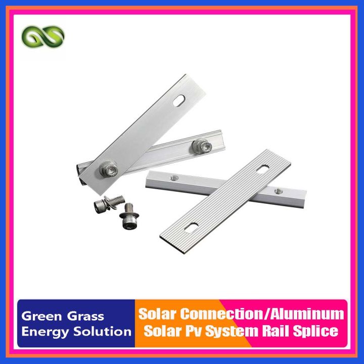 Solar Mounting Rail Connectors Photovoltaic Aluminium Rail Connector ...