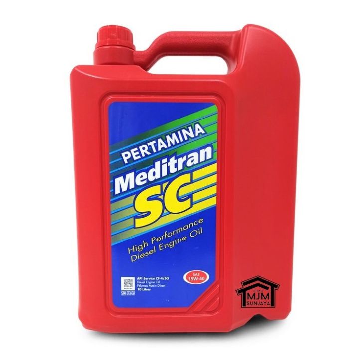 Oli Pertamina Meditran SC 10 Liter 15W-40 Mesin Diesel Solar Galon 10L ...