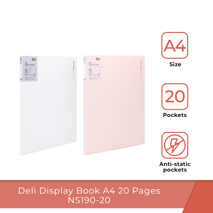 Deli Display Book A4 20 Pages NS190-20 | Lazada PH