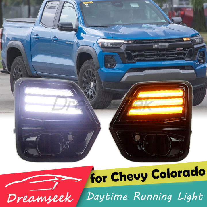 Pair LED DRL for Chevy Chevrolet Colorado 2023 2024 Daytime Running ...