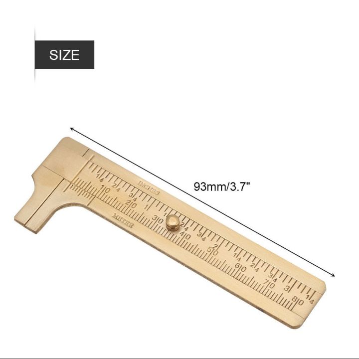 BBST Mini Double Scale Brass Scales 80-100 Mm Sliding Gauge Calipers ...