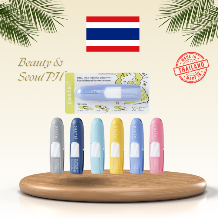 THAILAND - Pastel Brand Pocket 2 in 1 Inhaler with Essential Oil ...