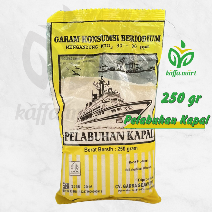 Garam Cap Pelabuhan Kapal Beriodium 250gr berkualitas | Lazada Indonesia