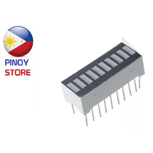10 segment LED bar graph red display module good for Arduino breadboard friendly | Lazada PH